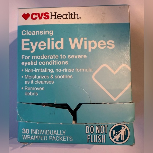 CVS | Skincare | Cvs Health Cleansing Eyelid Wipes 25 Count | Poshmark